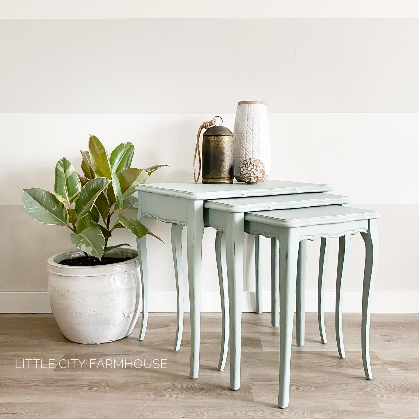Decorative Nesting Tables in "Happy Hour" – Country Chic Paint