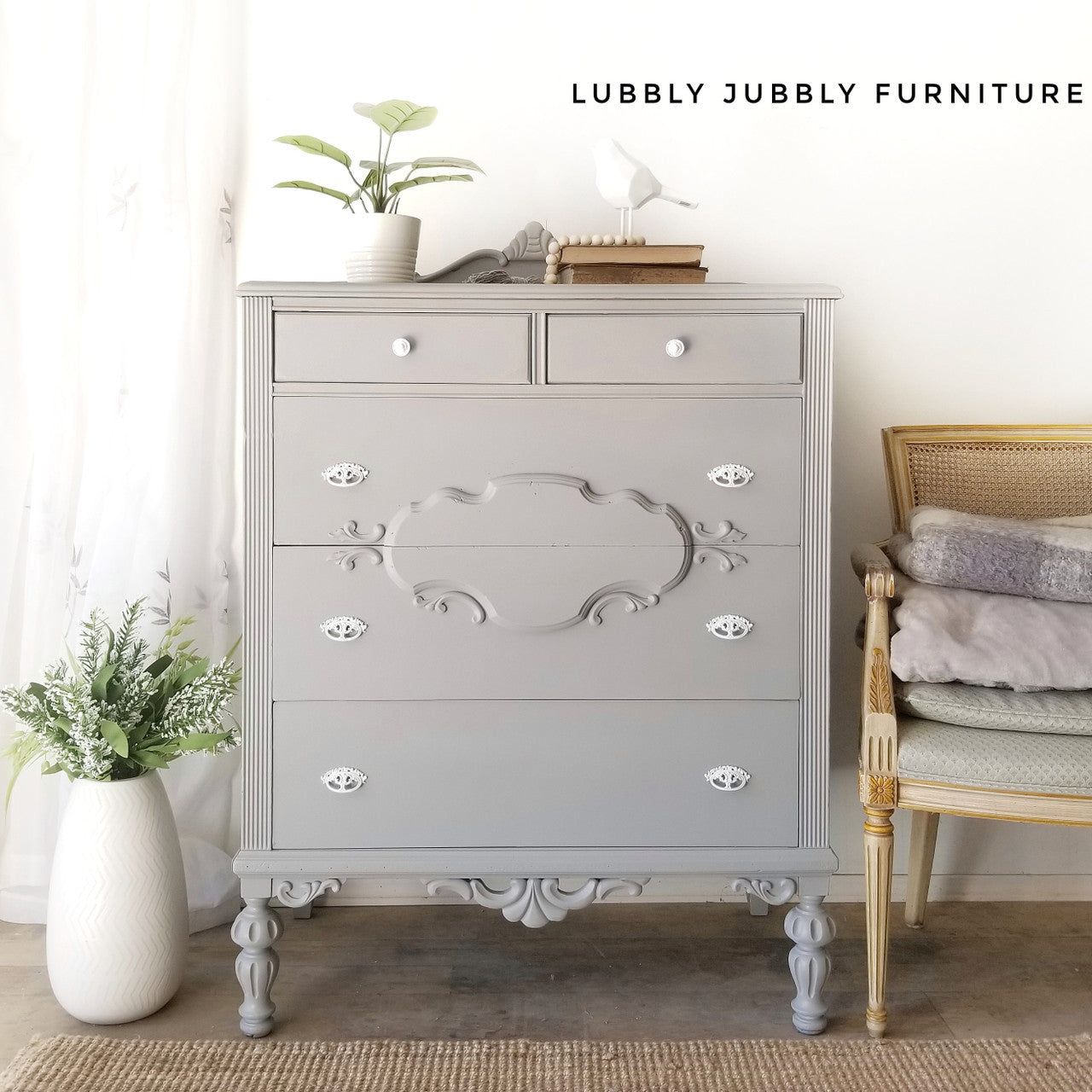 Tallboy dresser in "Pebble Beach" – Country Chic Paint
