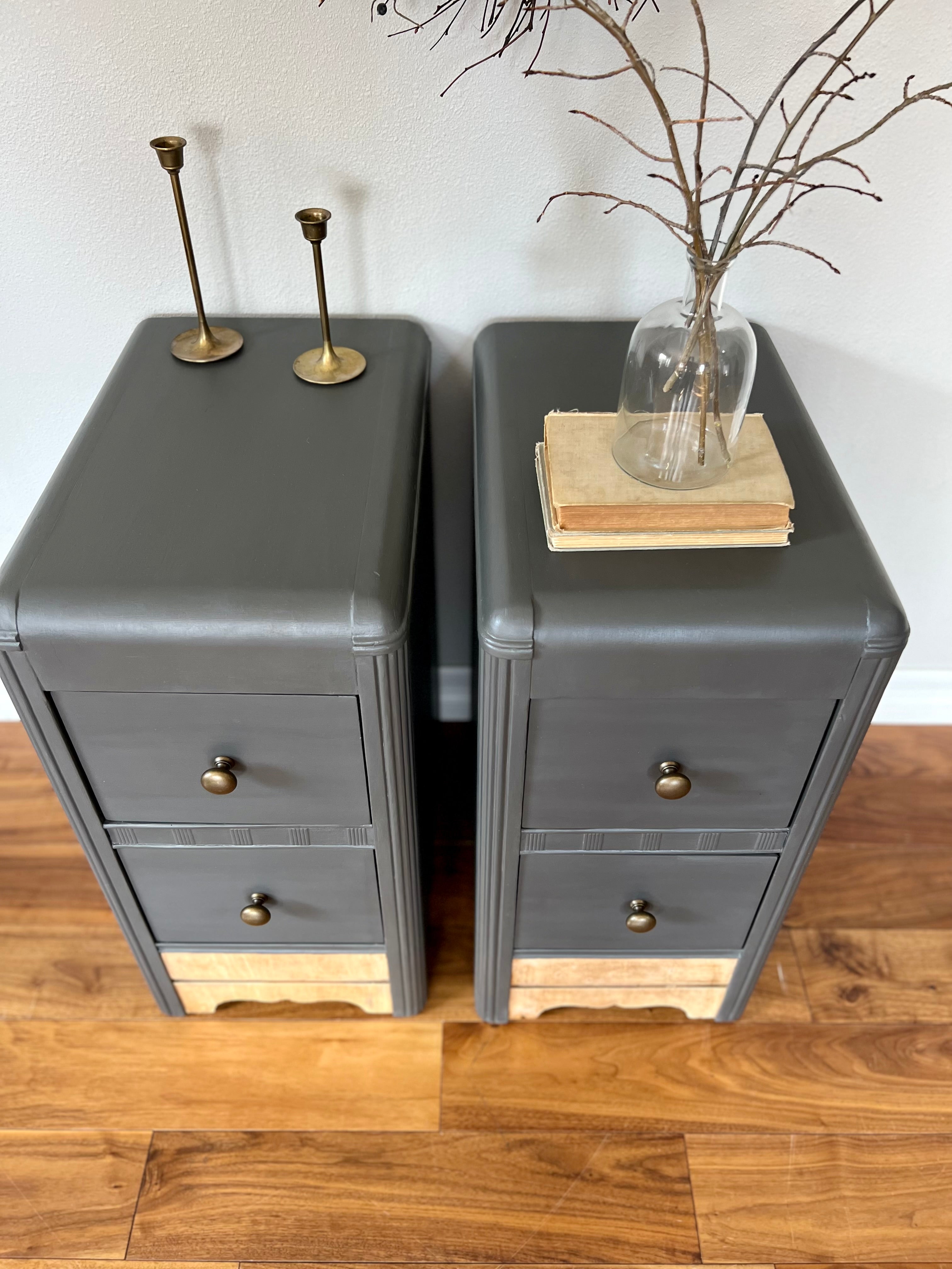 Matching nightstand set in "Rocky Mountain" – Country Chic Paint