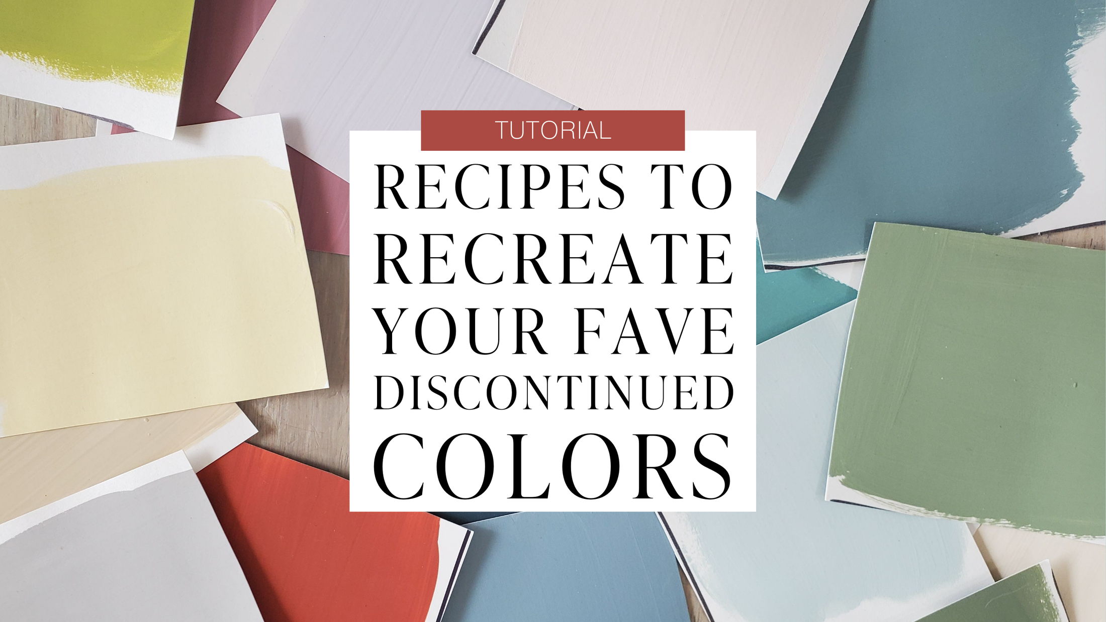 Color Recipes for Discontinued Colors – Country Chic Paint