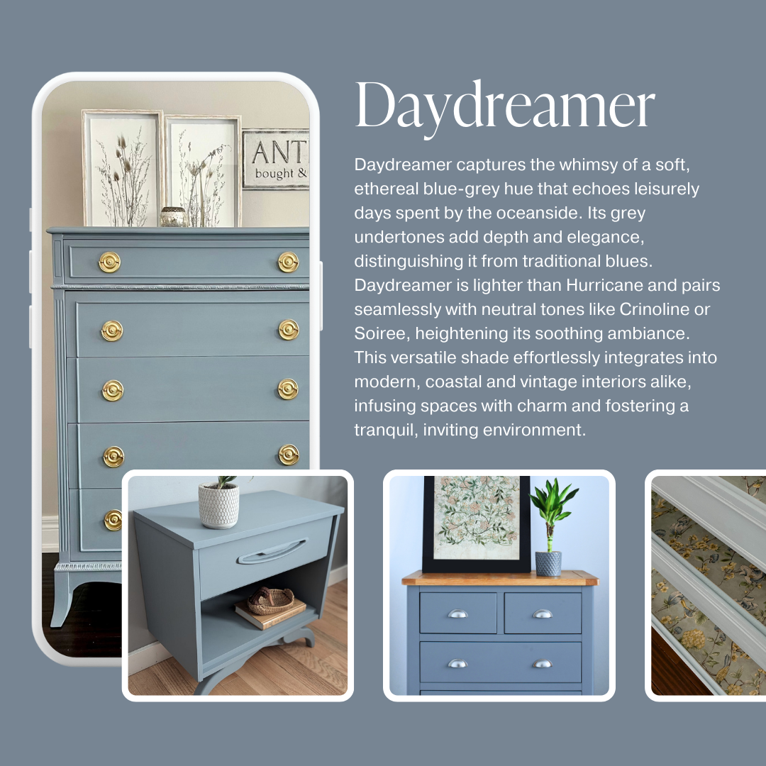 Daydreamer Chalk Style Paint for Furniture Home Decor DIY Cabinets ...