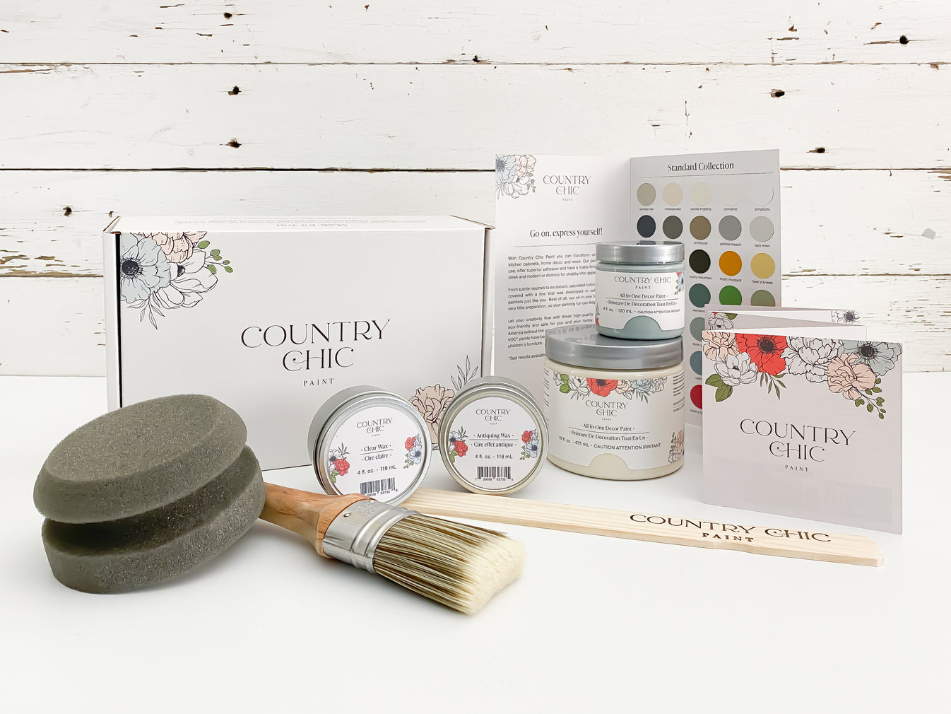 Large Furniture Painting Kit for Beginners - Country Chic Paint Eco-Fr